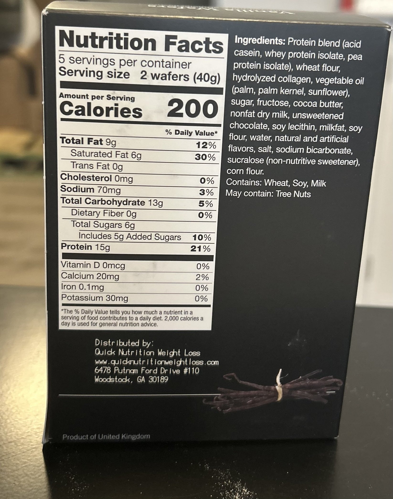 VANILLA WAFERS – Quick Nutrition Weight Loss